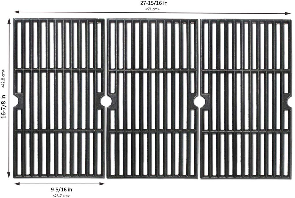 Cast Iron Grill Cooking Grate Fit for Charbroil 463420508, 463420509 ...