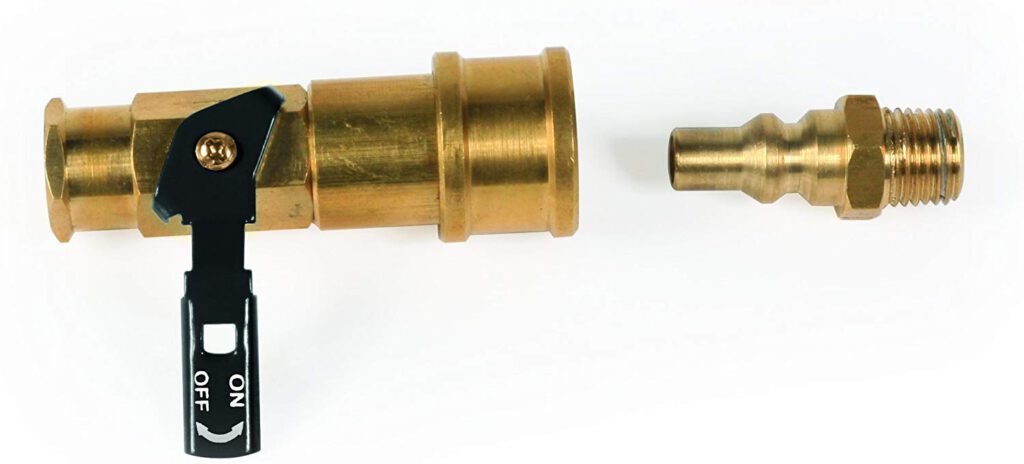 Propane Quick Connect Kit – Valve & Full Flow Plug, Additional Safety ...