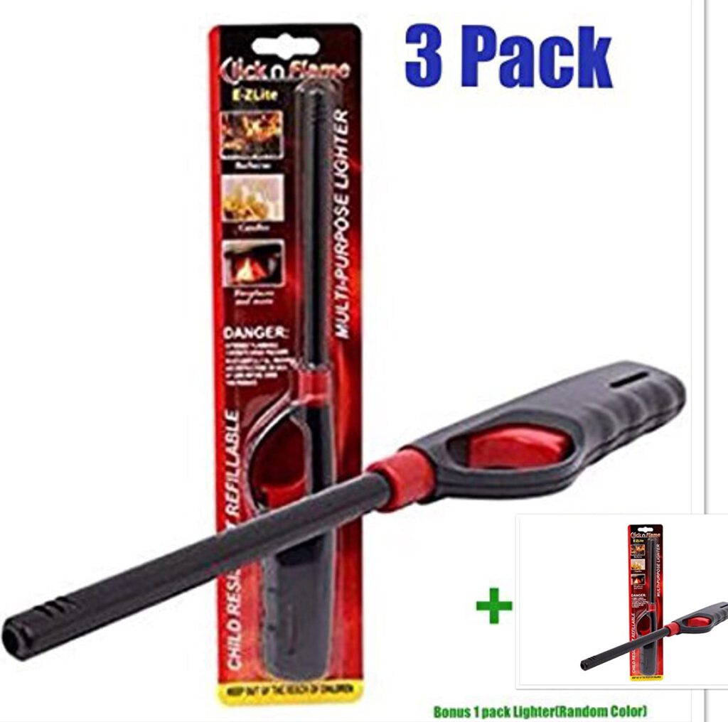 3 Pack Classic Lighter for camping / grilling / home + Bonus lighter ...