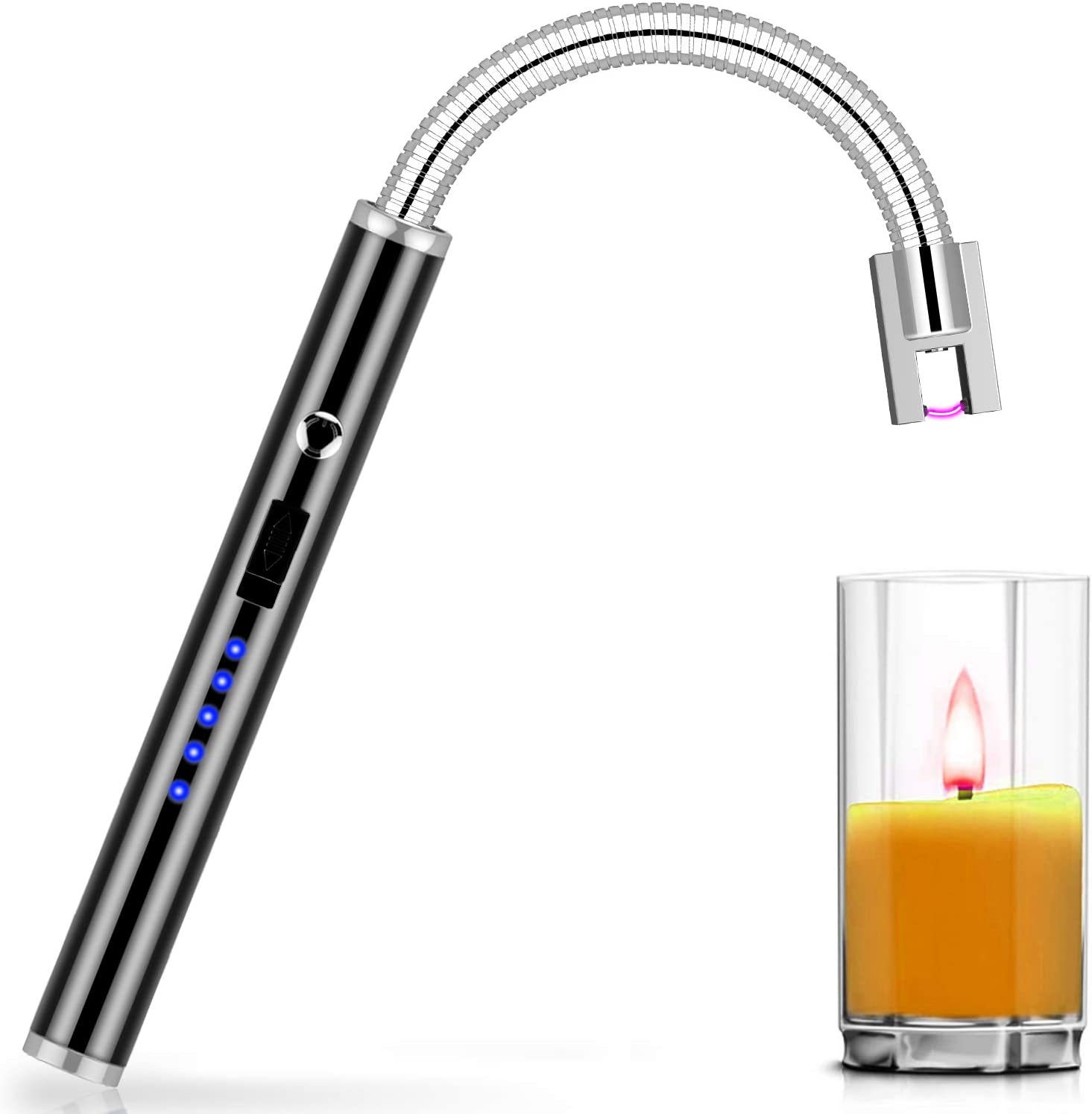 Candle lighter Electric Arc Lighter with Longer 360°Flexible Neck ...